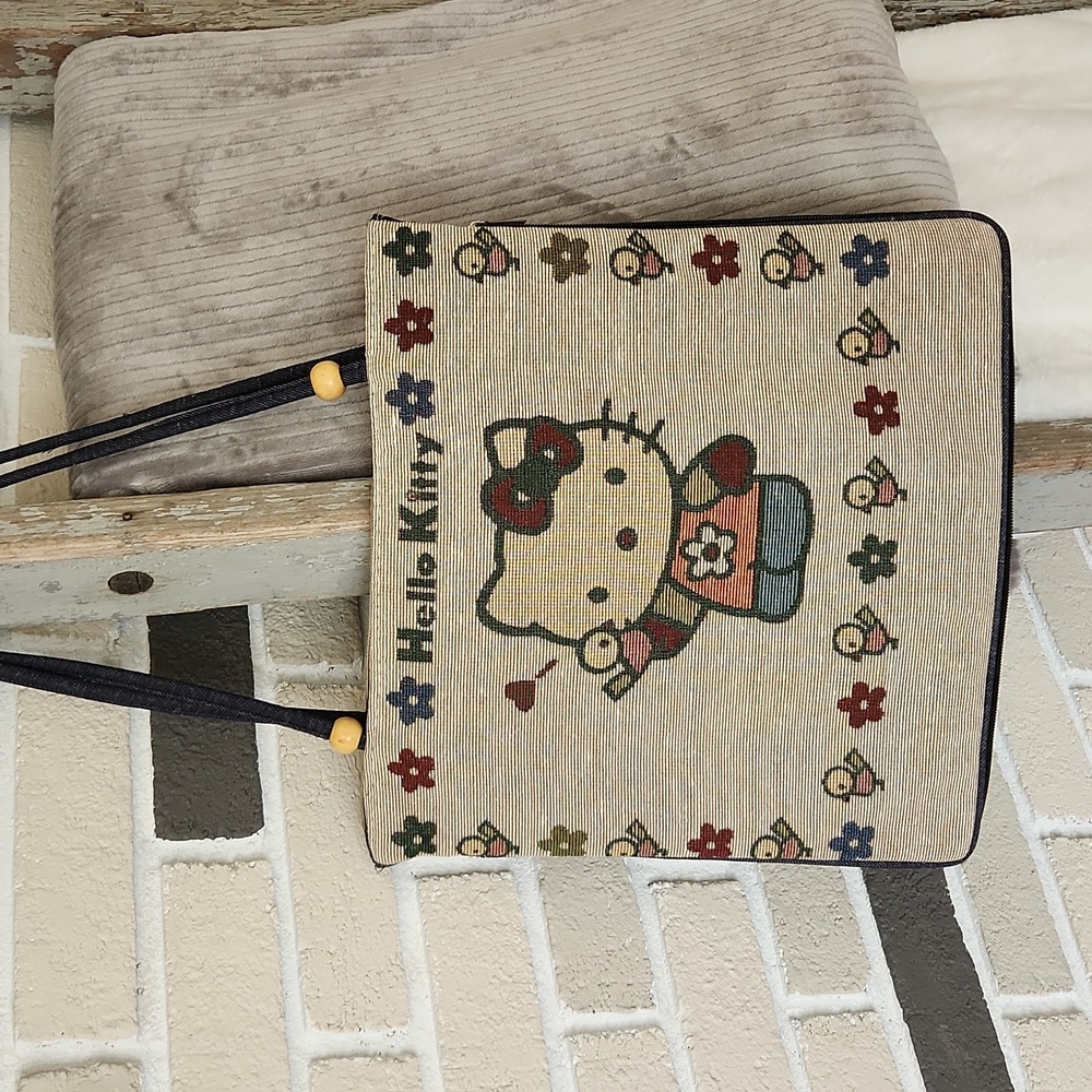 Hello Kitty Needlepoint Expandable Tote - Gem